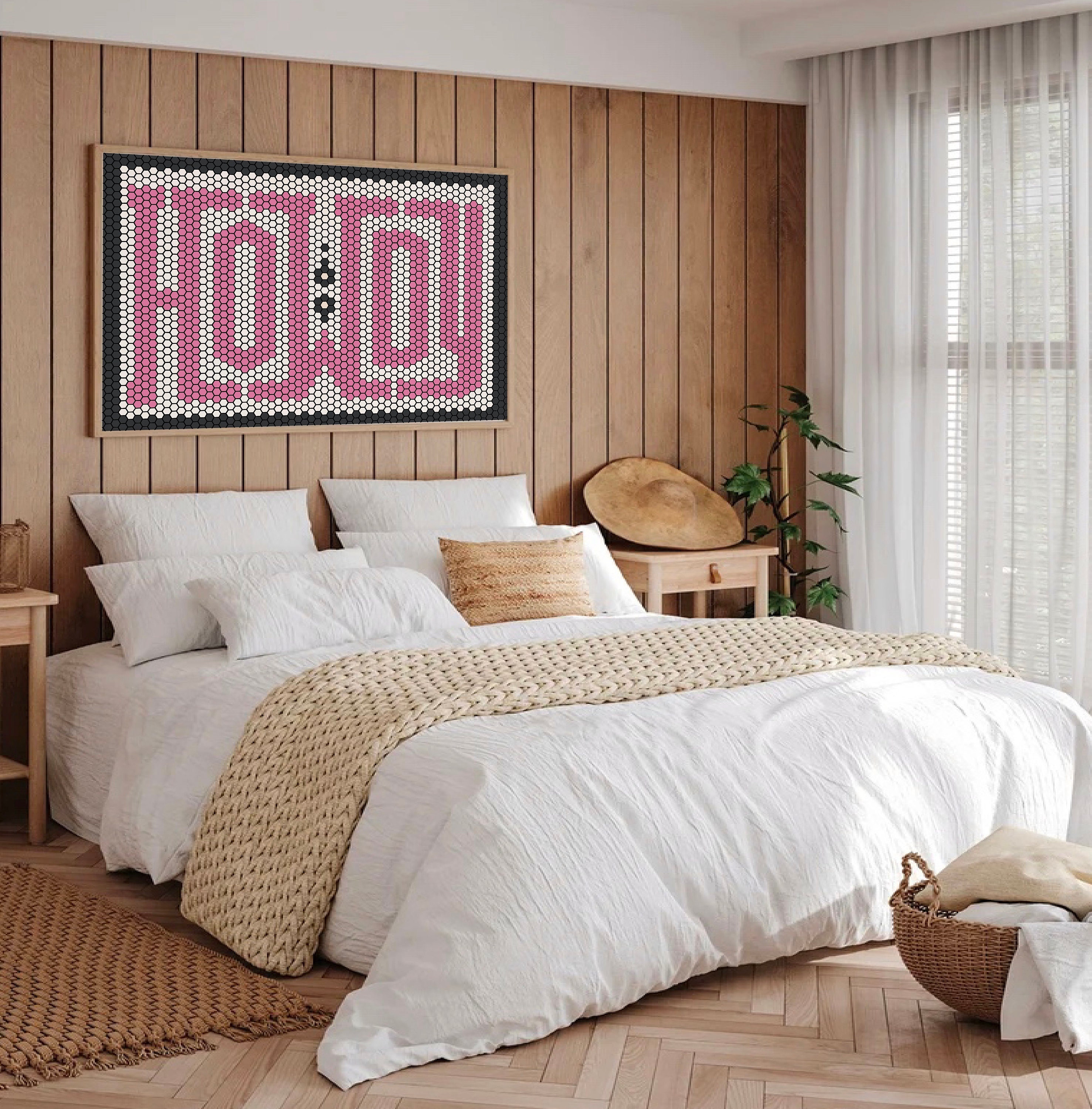 Howdy Art Print , Pink Howdy Typography , Modern Tile Poster , Cowgirl ...