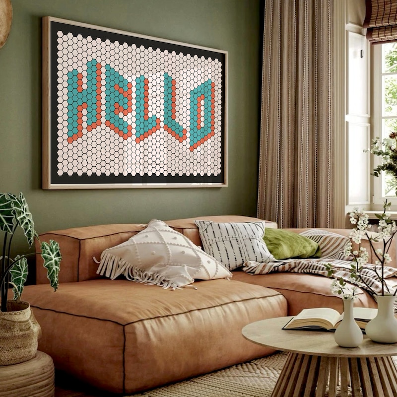 Modern Art Tile - Etsy