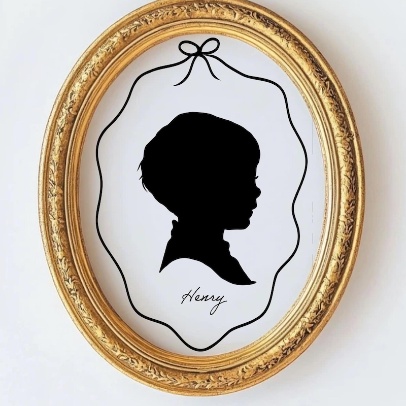 Silhouette Portrait - Etsy