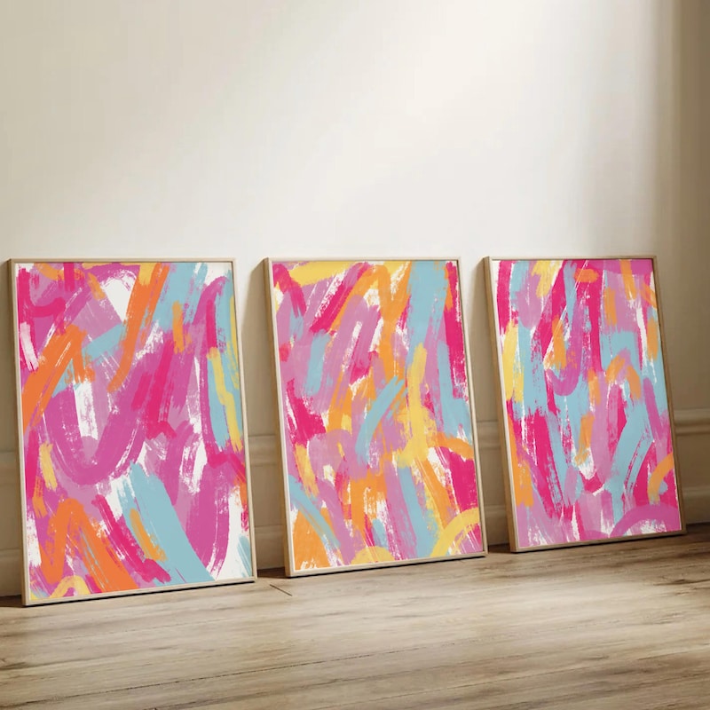 Set of 3 Prints Abstract - Etsy