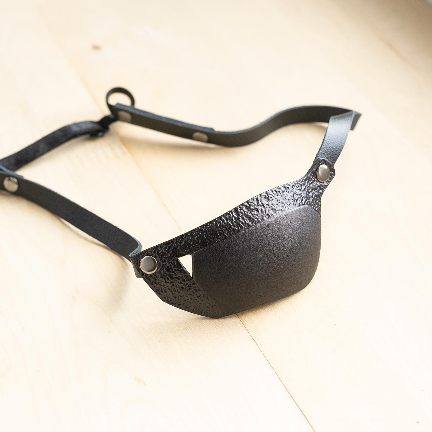 Eye Patch, Leather Eye Patch, Slim Eye Patch, Woman Eye Patch, Man Eye ...