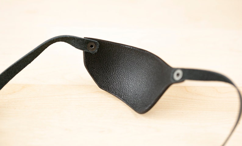 Eye Patch, Leather Eye Patch, Slim Eye Patch, Woman Eye Patch, Man Eye ...
