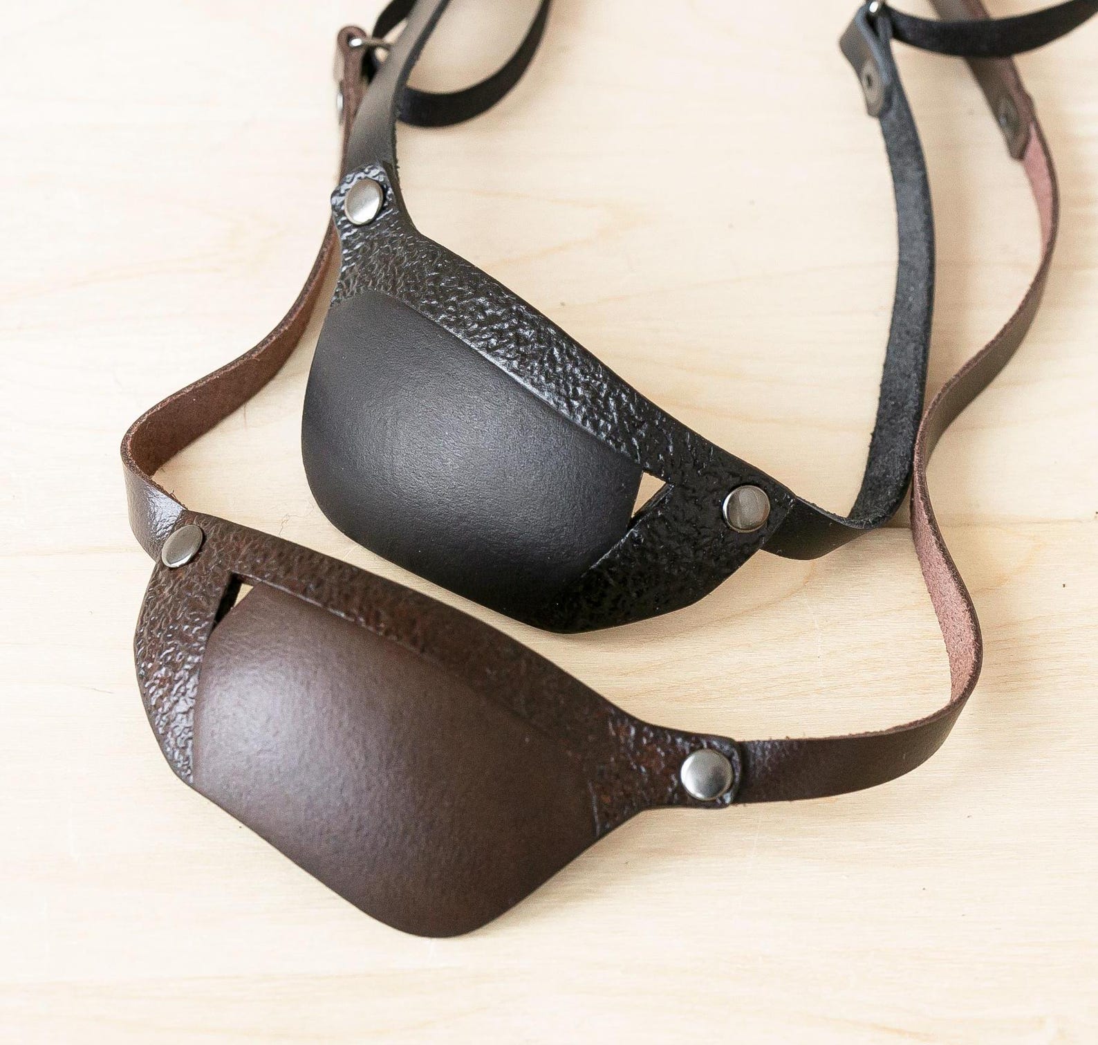 Eye Patch, Leather Eye Patch, Slim Eye Patch, Woman Eye Patch, Man Eye ...