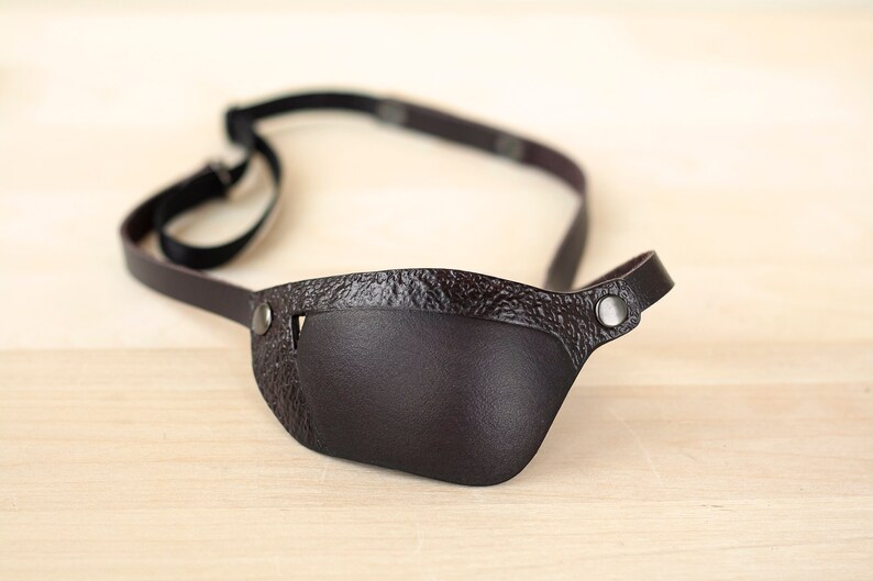 Eye Patch, Leather Eye Patch, Slim Eye Patch, Woman Eye Patch, Man Eye ...