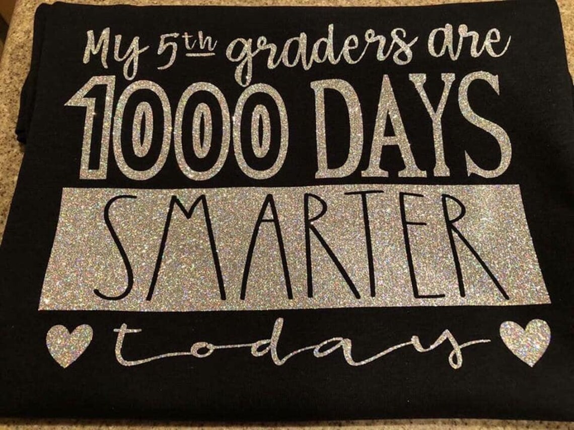 1000th Day of School SVG (5th Grade) - 1000 Day - Etsy