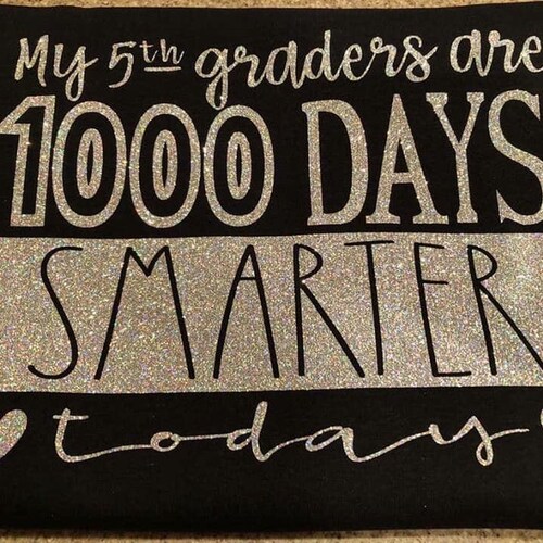 1000 Days of School SVG 5th Grade Teacher Shirt 1000 Days - Etsy