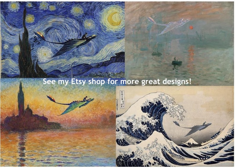 How to Train Your Dragon Starry Night Poster: Wall Art HTTYD Dorm Decor ...