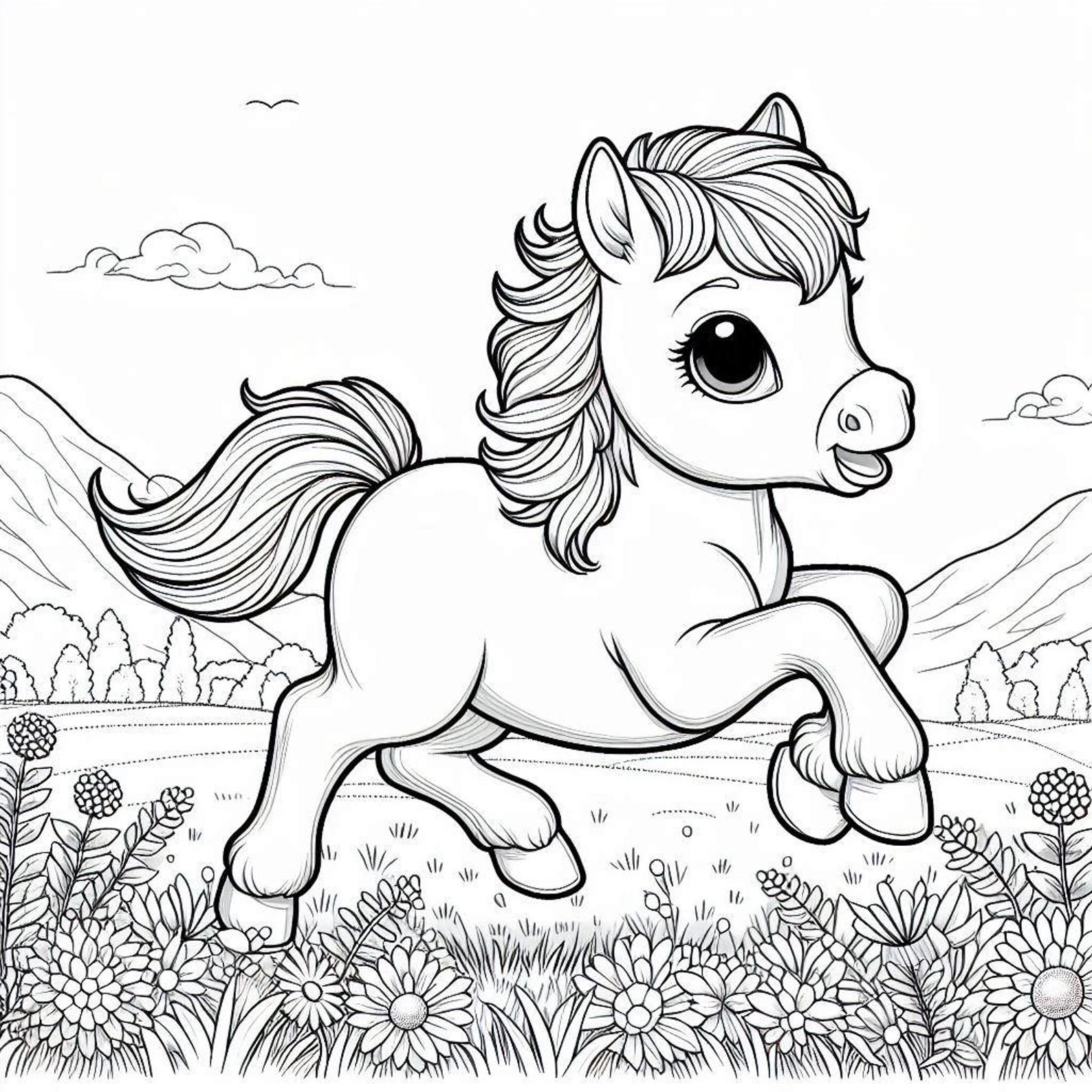 Spring Baby Animals Printable Coloring Book Pages for Adults, Children ...