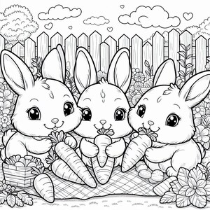 Spring Baby Animals Printable Coloring Book Pages for Adults, Children ...