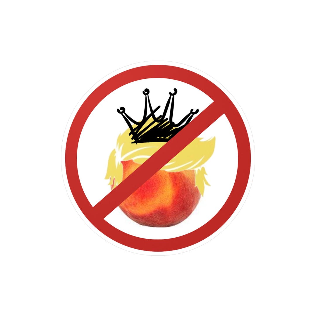 No Kings Day Anti-trump Vinyl Decal Sticker, Anti-maga Laptop Decal ...