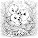 Spring Baby Animals Printable Coloring Book Pages for Adults, Children ...