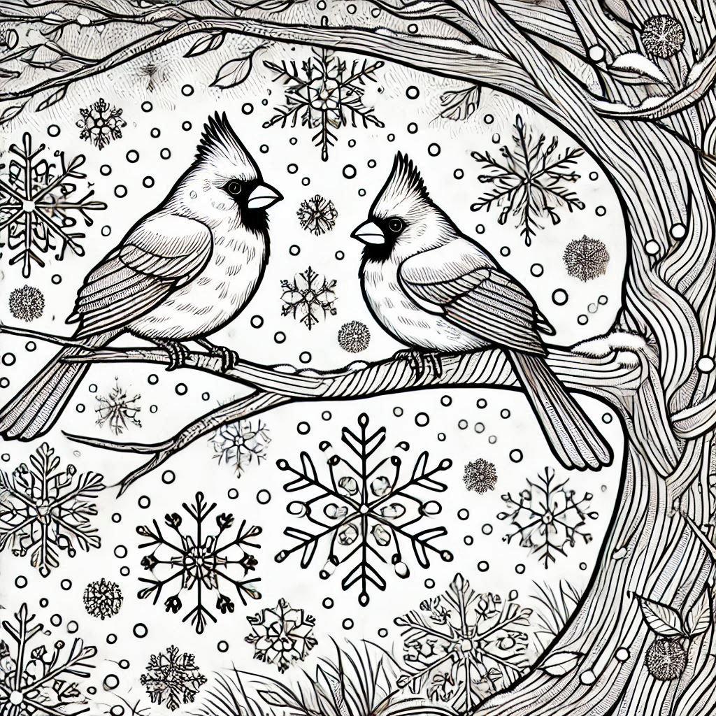 Winter Wonder Coloring Book Pages for All Ages- Printable, Digital ...