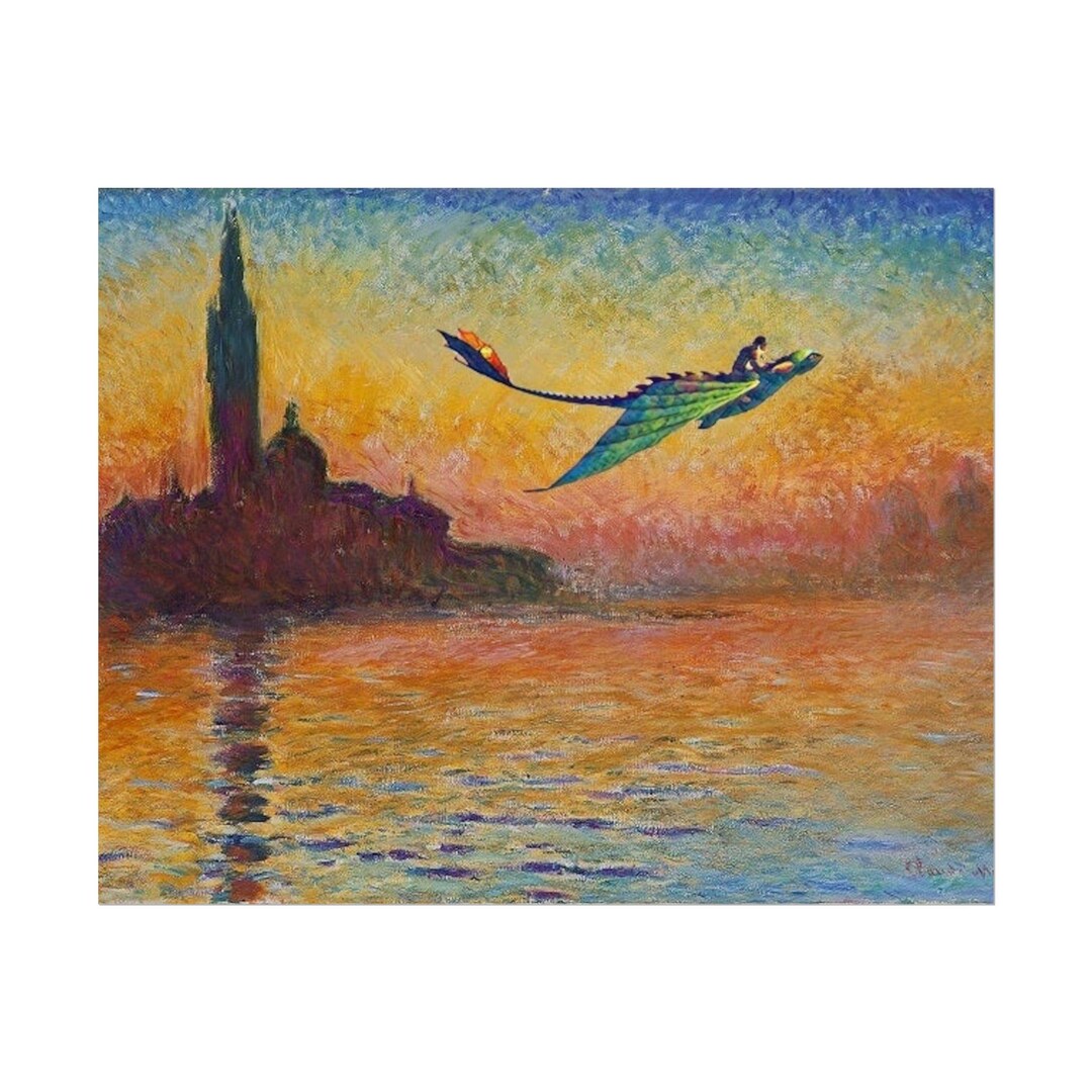 How to Train Your Dragon San Giorgio Maggiore at Dusk Monet Poster ...