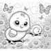 Spring Baby Animals Printable Coloring Book Pages for Adults, Children ...