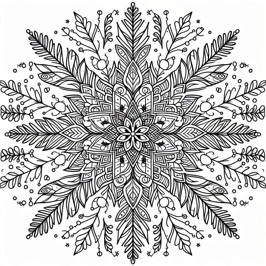 Snowflake Coloring Book Pages for All - Beautiful, Zen, Serene, Kawaii ...