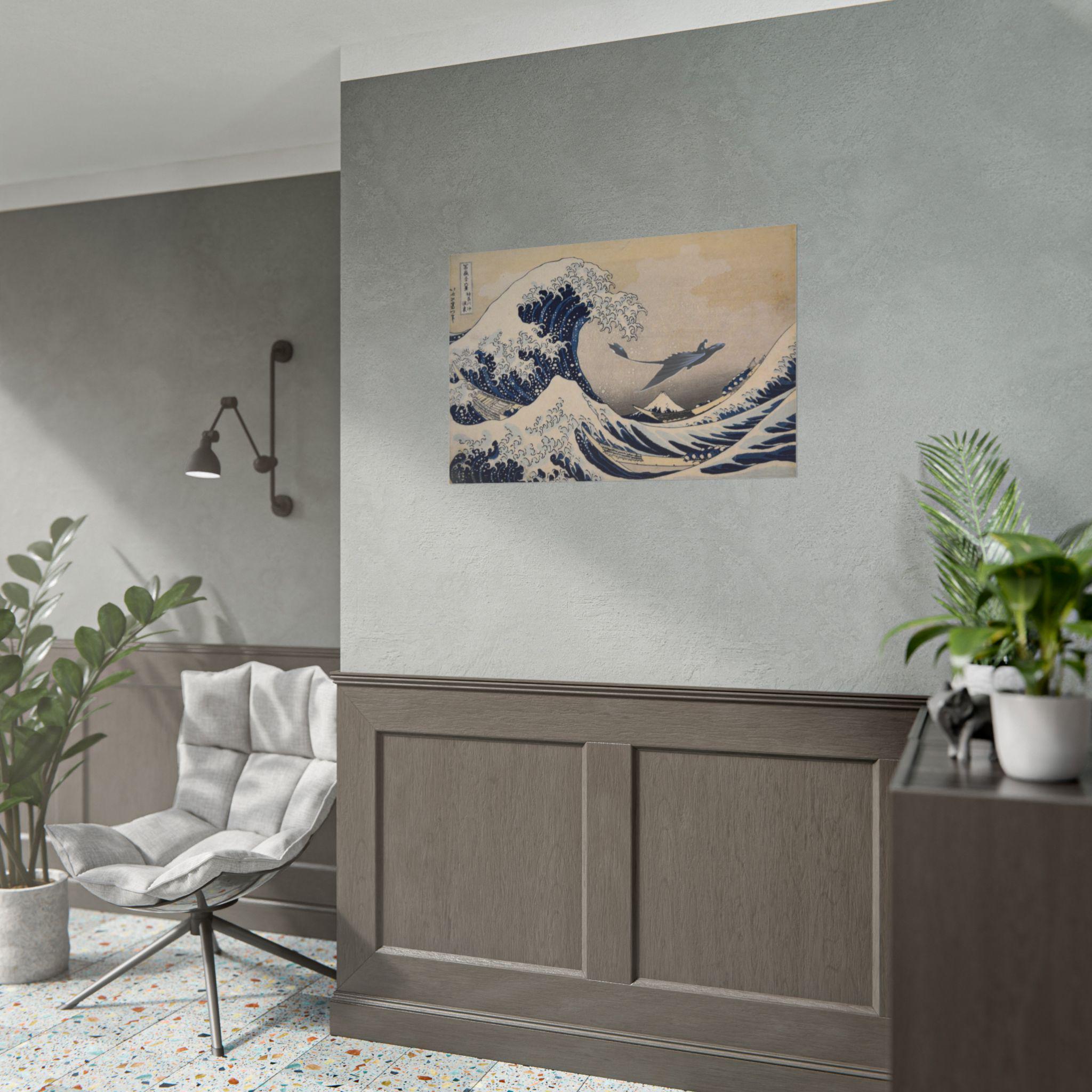 How to Train Your Dragon the Great Wave Hokusai Poster, Vintage HTTYD ...