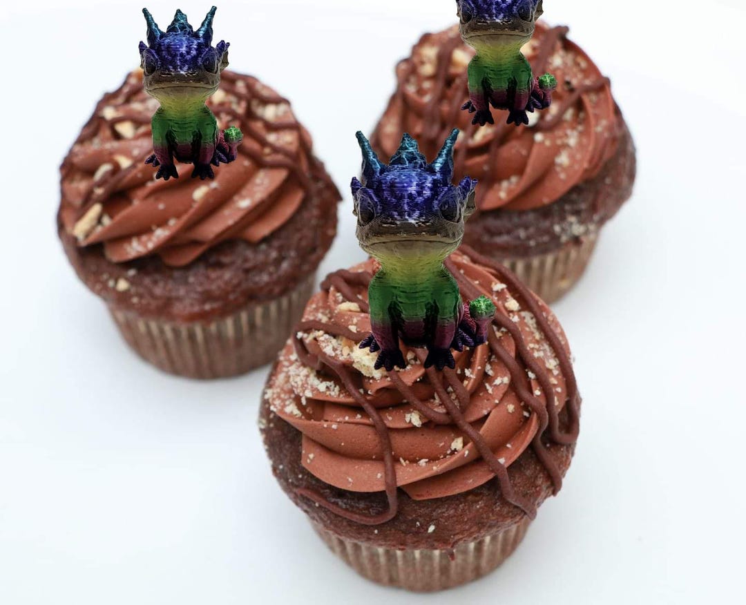 Baby Dragons Cupcake Toppers Cake Toppers Dnd Party: Keep Your Parties ...