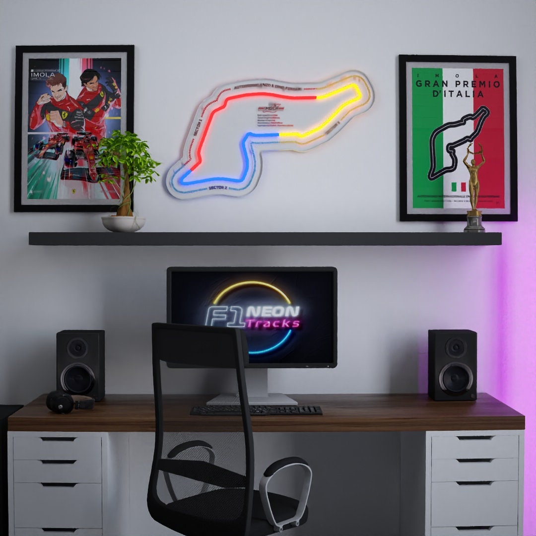 Led Writing Imola F1 Neon Track - Etsy