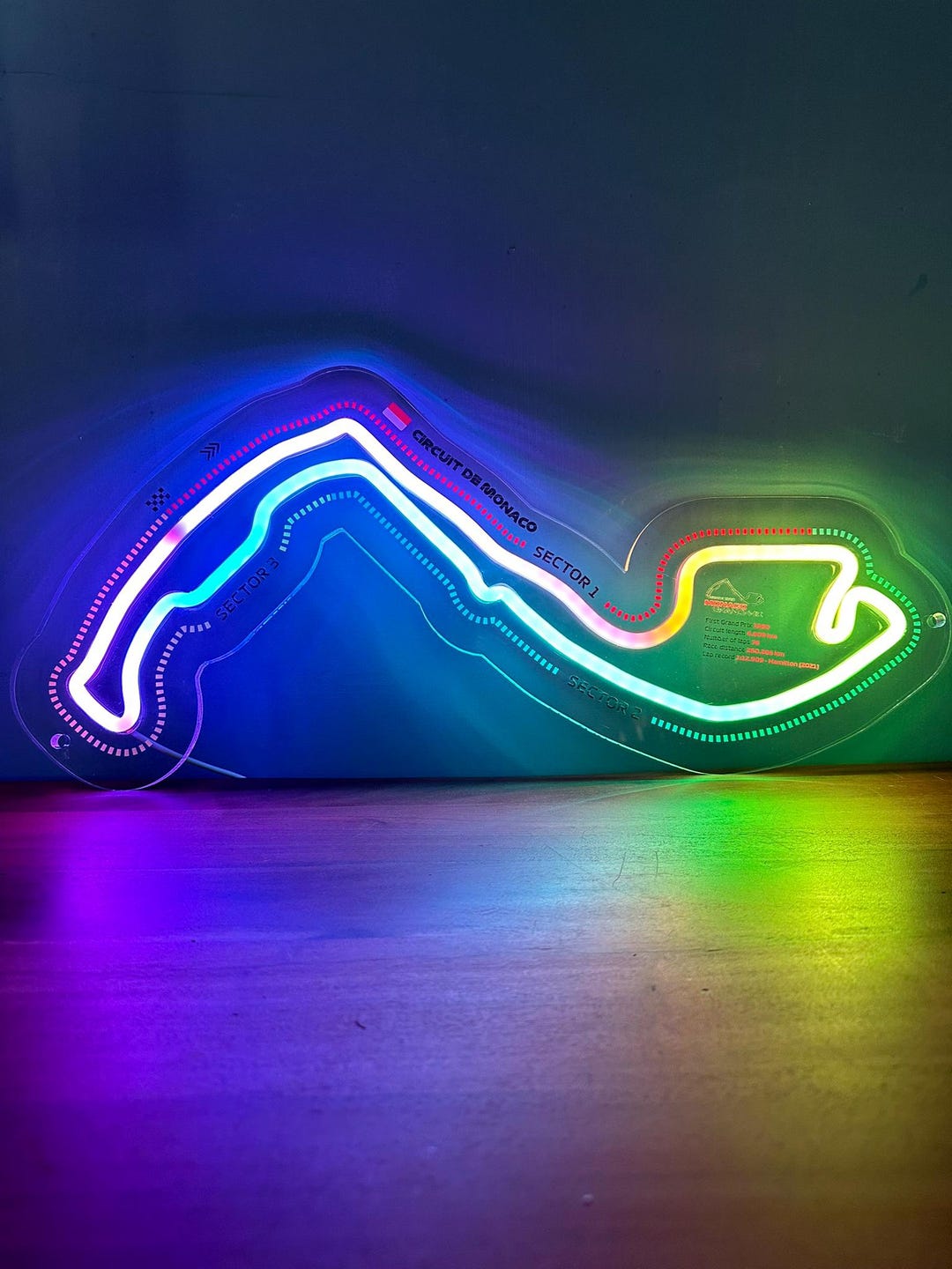 Monaco Neon Led F1 Track - Etsy