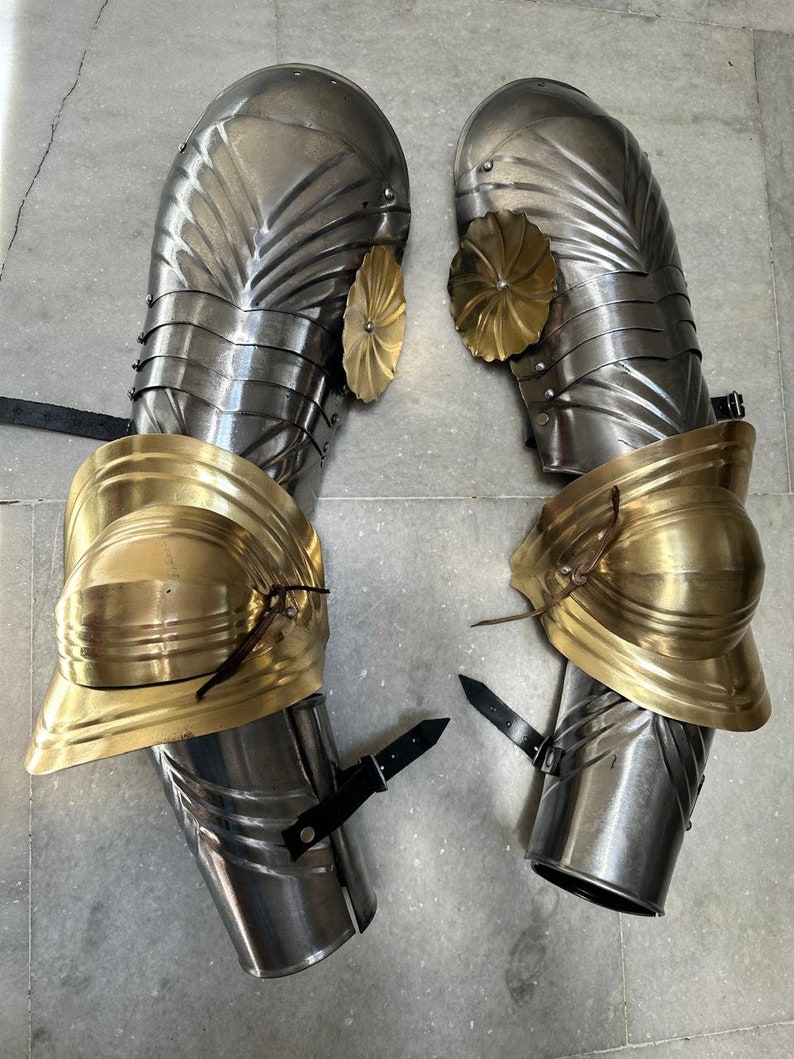 Medieval Forearm Guards for LARP, Cosplay, and Reenactment Steel Arm ...