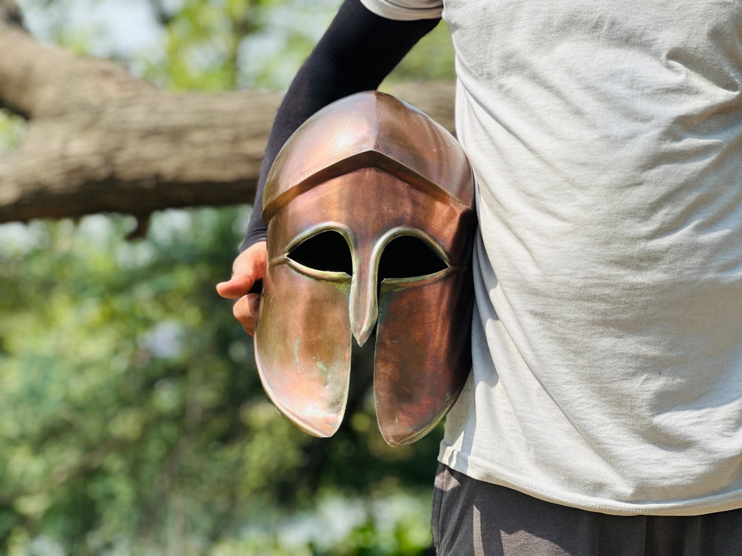 Armor Hoplite Helmet Ancient Corinthian Greek for Reenactments and ...