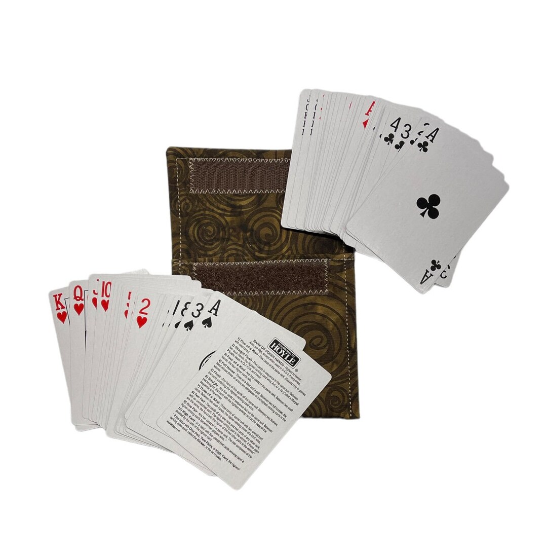 Deck of Playing Cards With Fabric Storage Pouch, Travel Games, Stocking ...