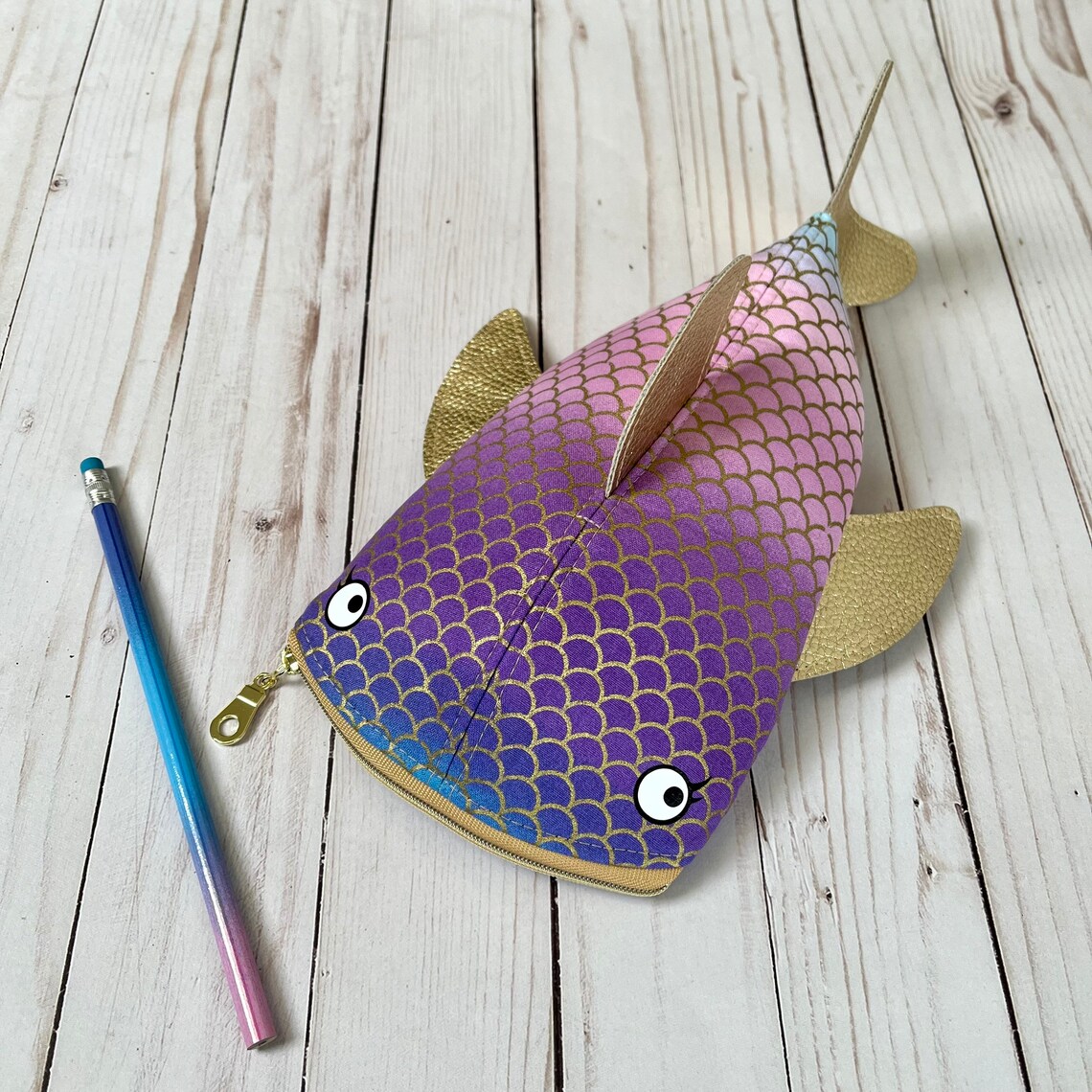 Purple Whale Shark Pencil Case Shark Crossbody Bag Pencil - Etsy