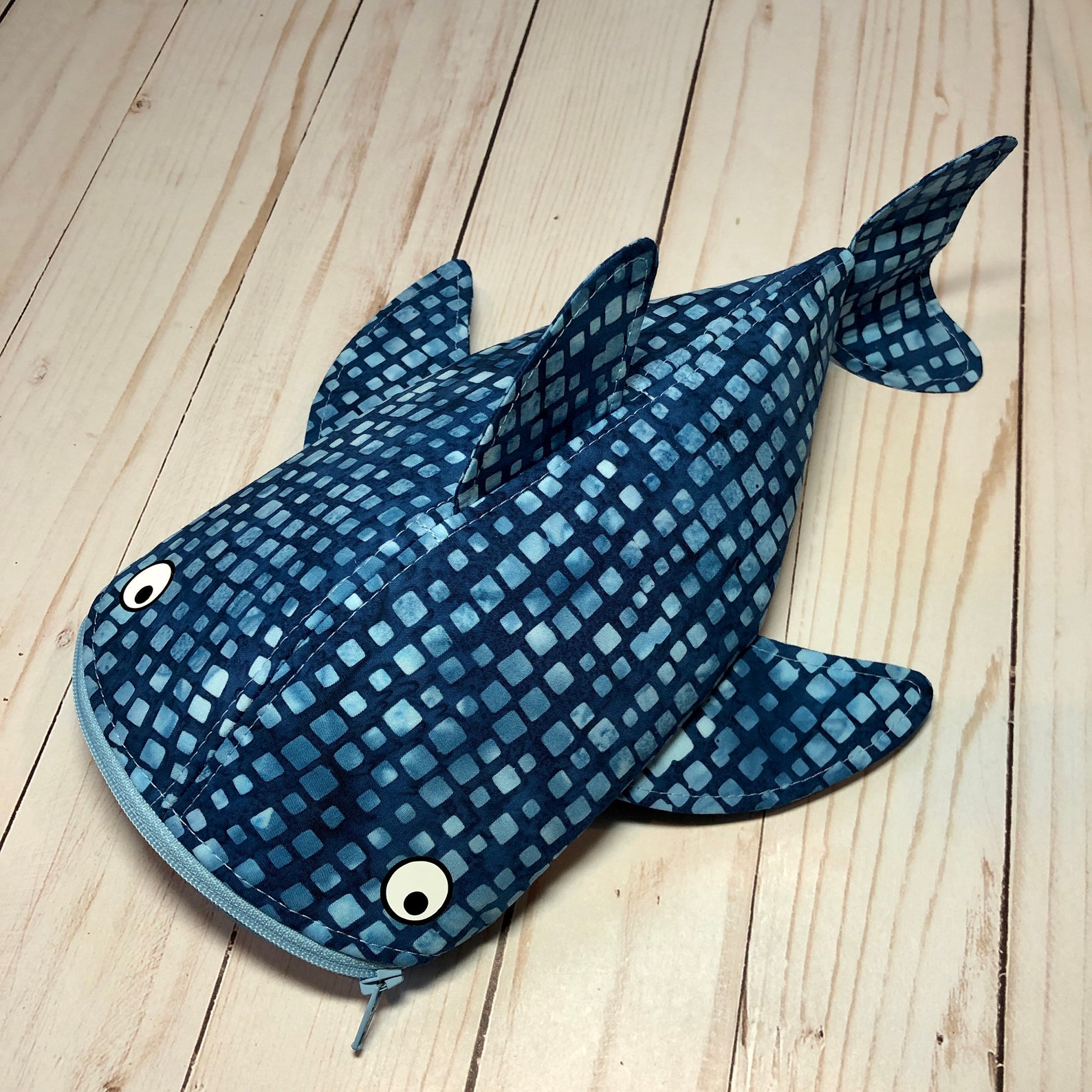 Spotted Whale Shark Pencil Case Shark Pencil Pouch Zipper - Etsy