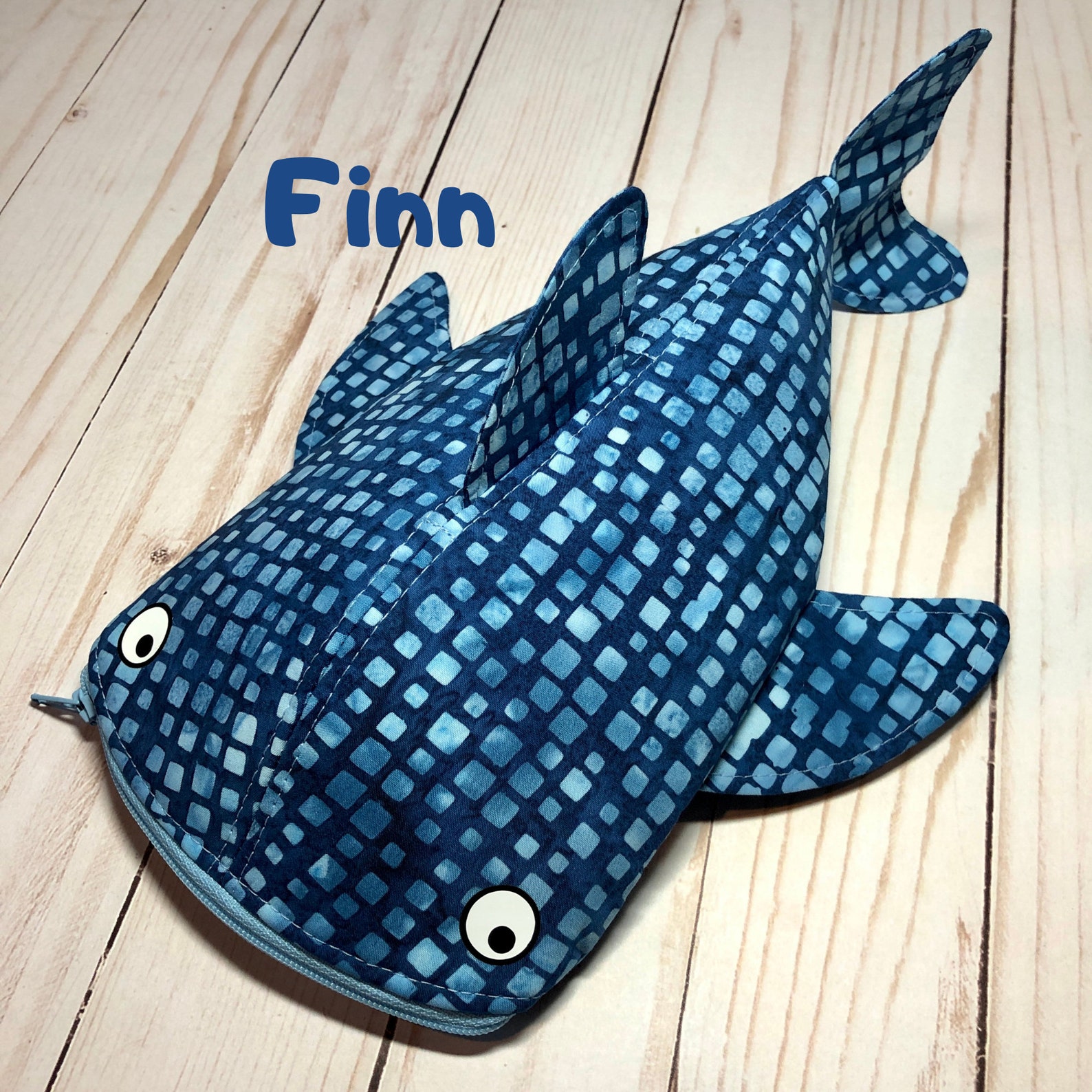 Spotted Whale Shark Pencil Case Shark Pencil Pouch Zipper - Etsy