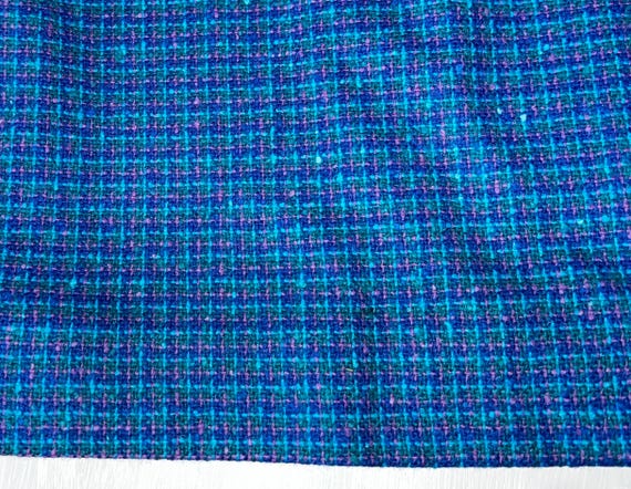 2 Vintage 1950's Wool Blue Plaid Pendleton Pencil Bro… - Gem