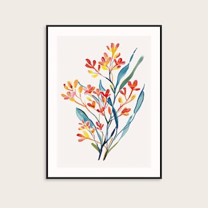 Australian Native Flowers Gouache Painting Prints Set of 3 Vol 2 ...