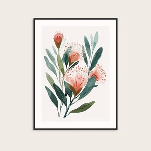 Australian Native Flowers Gouache Painting Prints Set of 3 Vol 2 ...