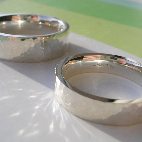 Silver Wedding Band - Etsy