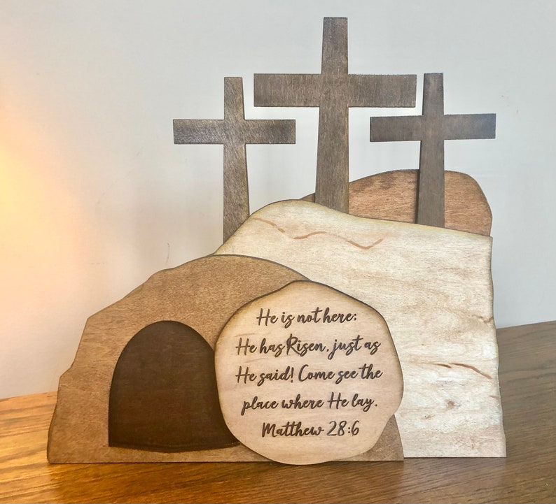 SVG FILE Empty Tomb Easter Scene Easter the Empty Tomb He is Risen ...