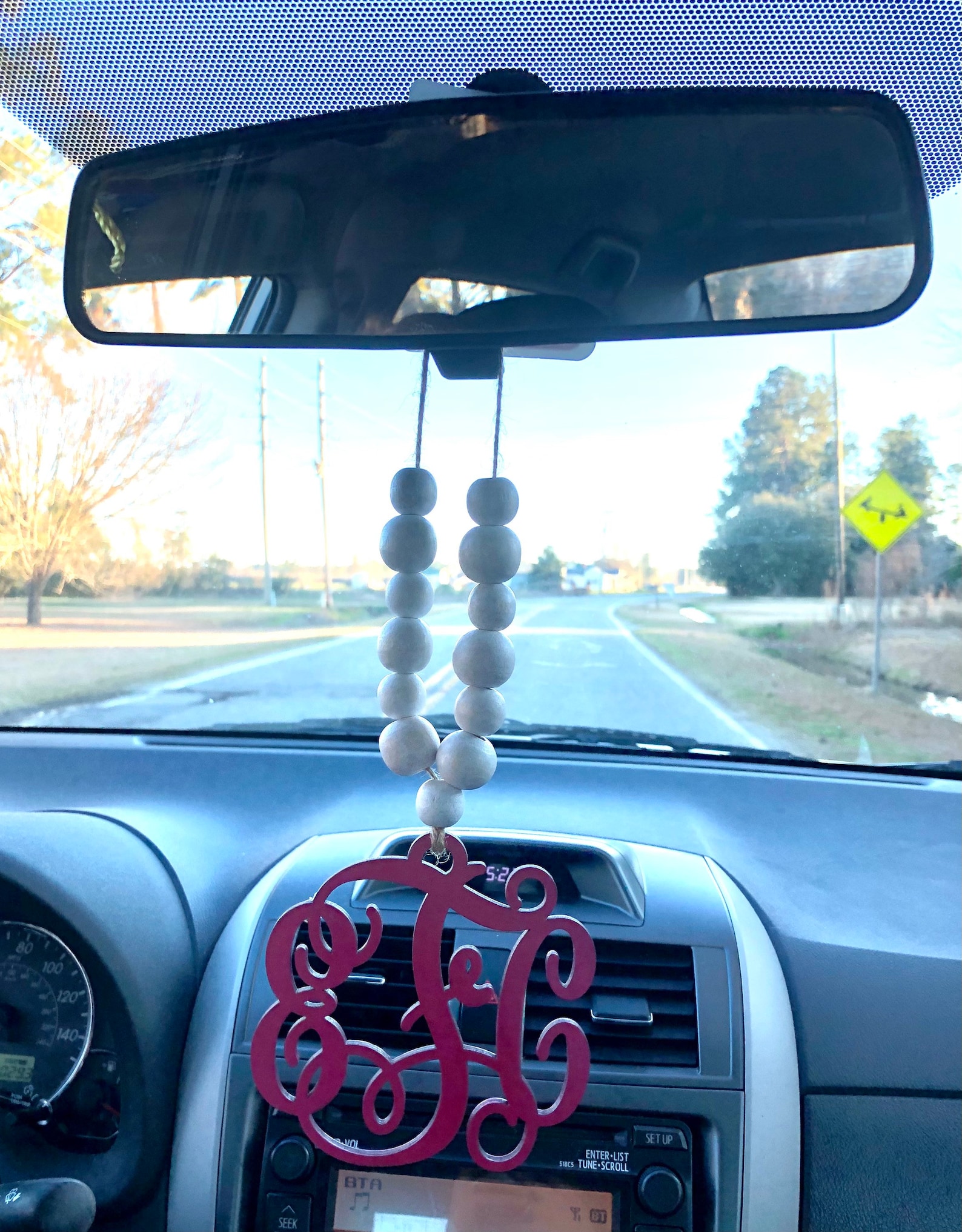 Car Charm Rearview Mirror Charm Monogram Car Charm Car Charm - Etsy