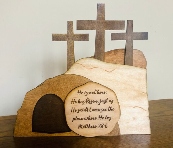 Easter Tomb And Cross