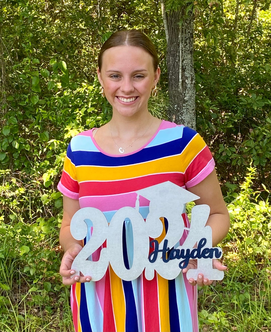 Custom 2024 Photo Prop Senior Name Photo Prop Party Decoration 2024 ...