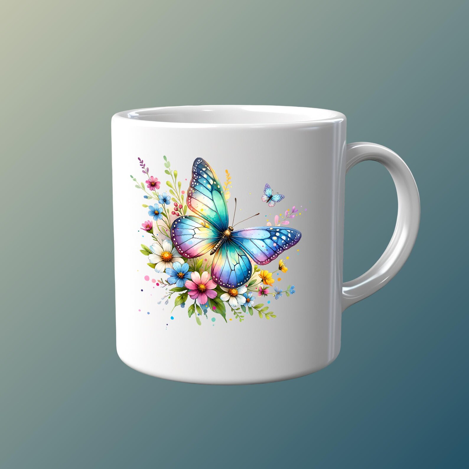 Watercolor Butterfly Clipart: Pastel Floral PNG Bundle (digital ...