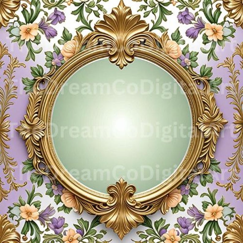 Victorian and Regency Era Inspired Digital Paper, Seamless Collage ...