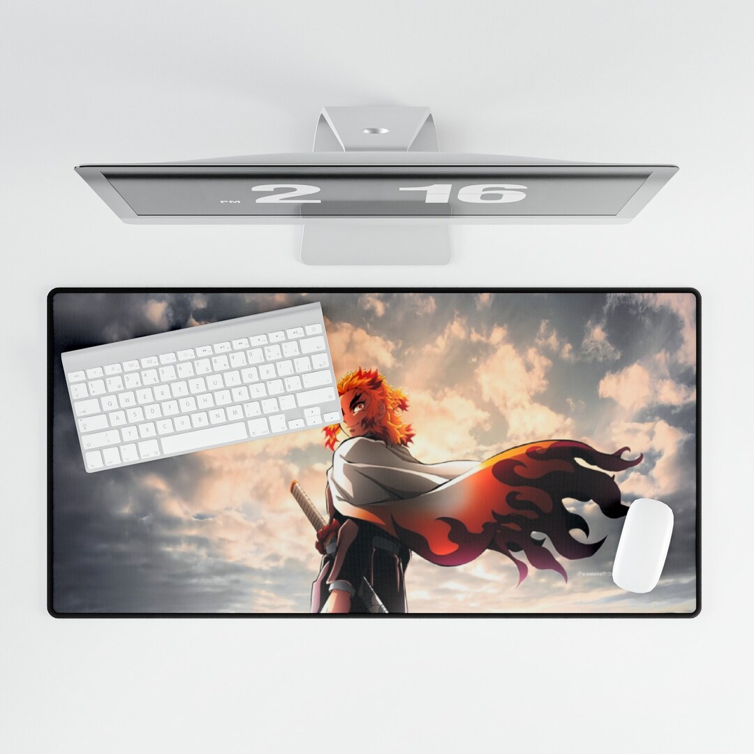 Kyojuro Rengoku Mousepad, Anime Mouse Pad, Xxl Mouse Pad, Xl Mouse Pad ...