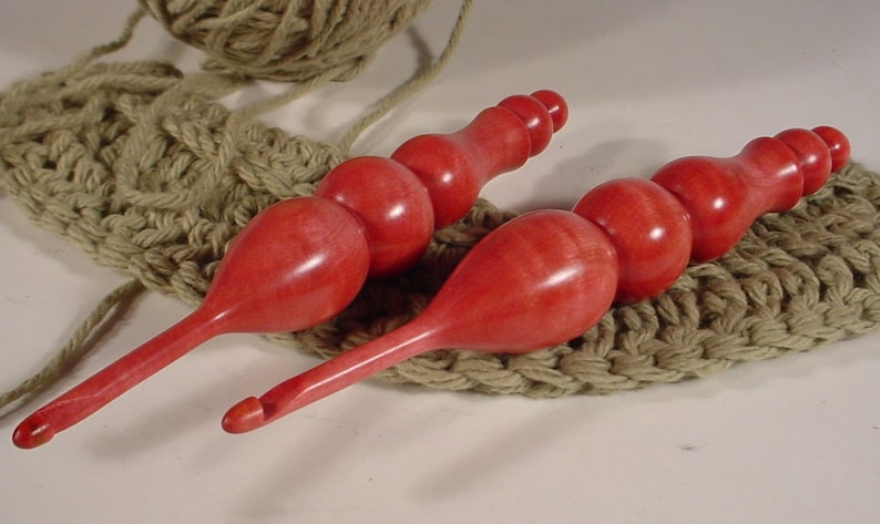 Handcrafted Exotic Pink Ivory Wooden Crochet Hook Made in USA - Etsy