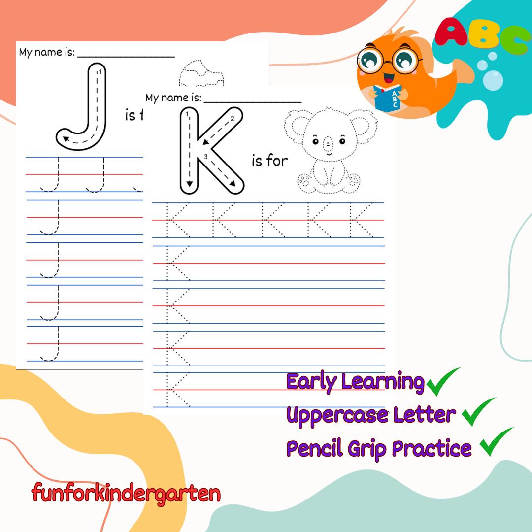 Handwriting Practice Sheets for Prek, Letter Formation Practice ...