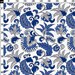 Monochromatic Blue Paisley Fabric, Floral Pattern Upholstery Fabric - Etsy