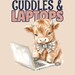 Cute Baby Highland Cow Typing Away on a Laptop, Transparent Png ...