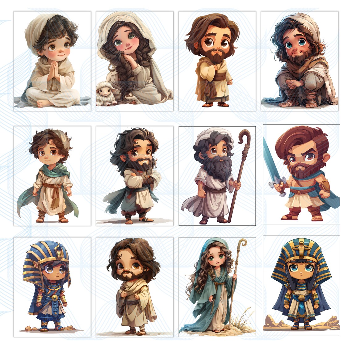 Biblical Characters Clipart, Bible Stories, Biblical People Clip Art ...