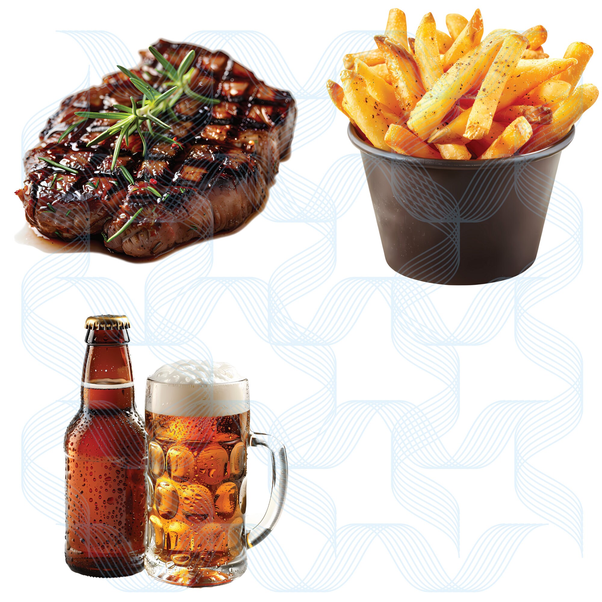 Barbecue Clipart, Summer Barbeque Graphics, BBQ Grill Party Essentials ...