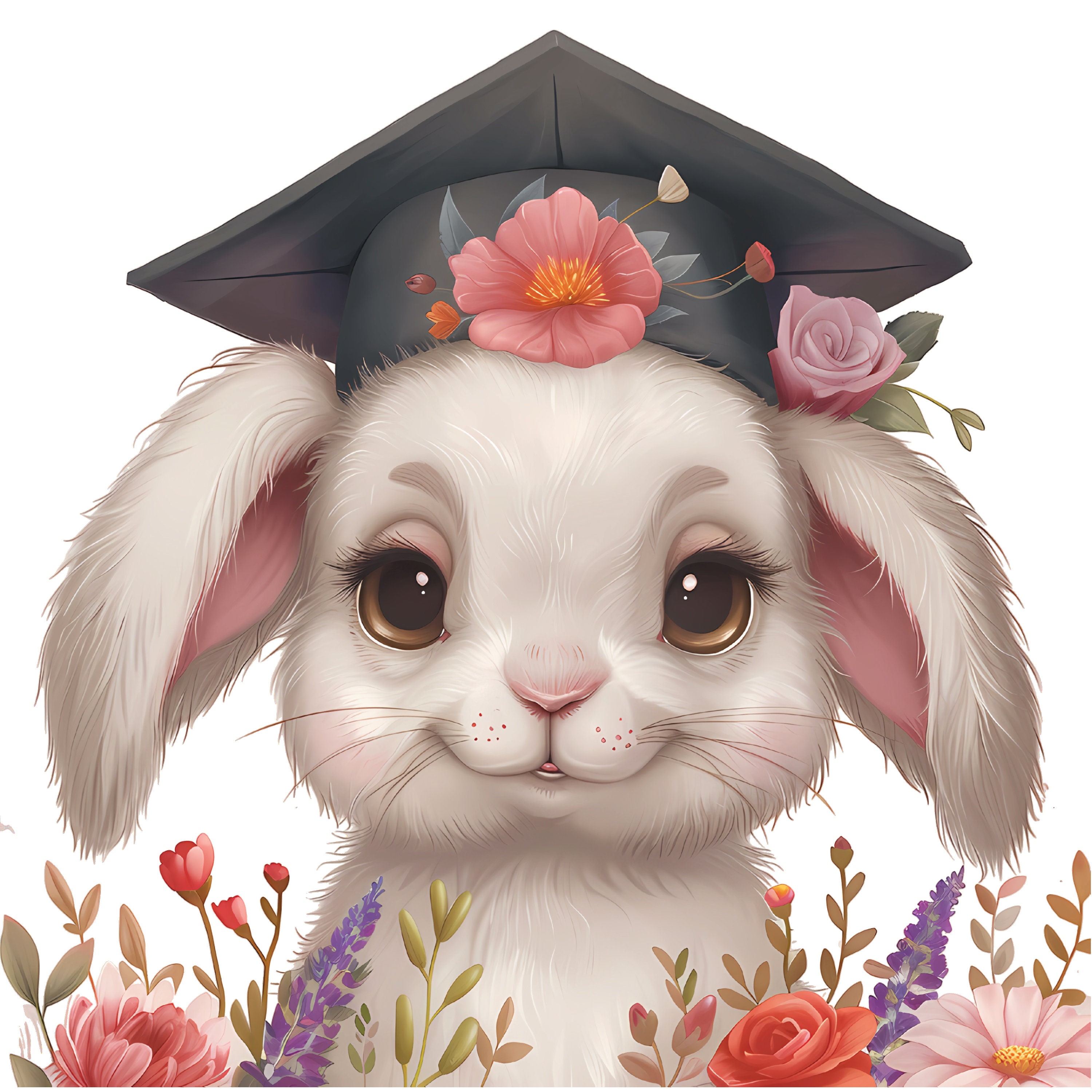 Graduation Animals Clipart, Watercolor Cute Academic Celebration ...