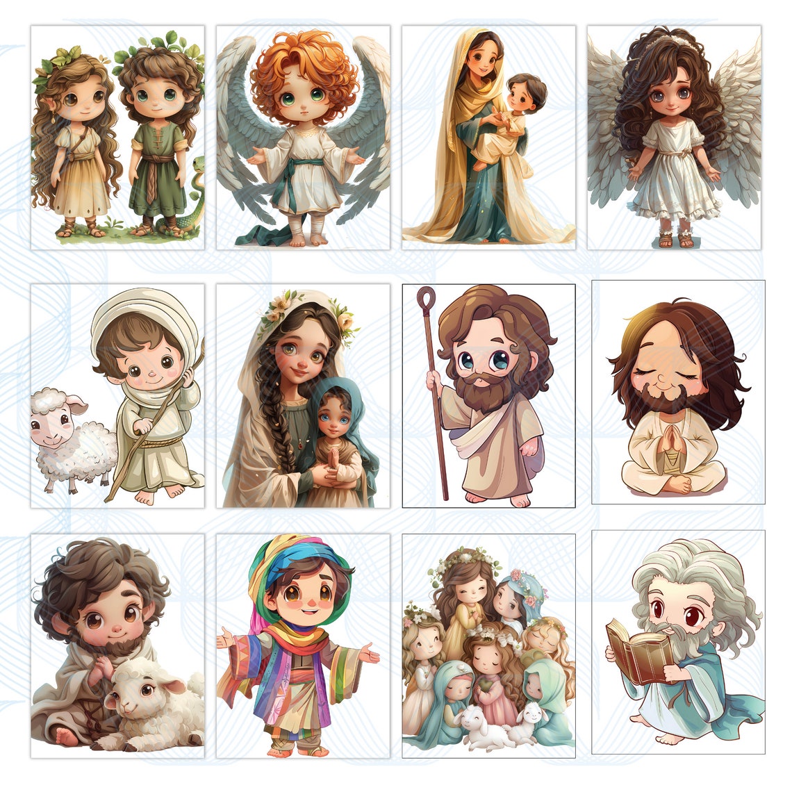 Biblical Characters Clipart, Bible Stories, Biblical People Clip Art ...