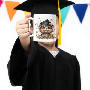 Graduation Animals Clipart, Watercolor Cute Academic Celebration ...