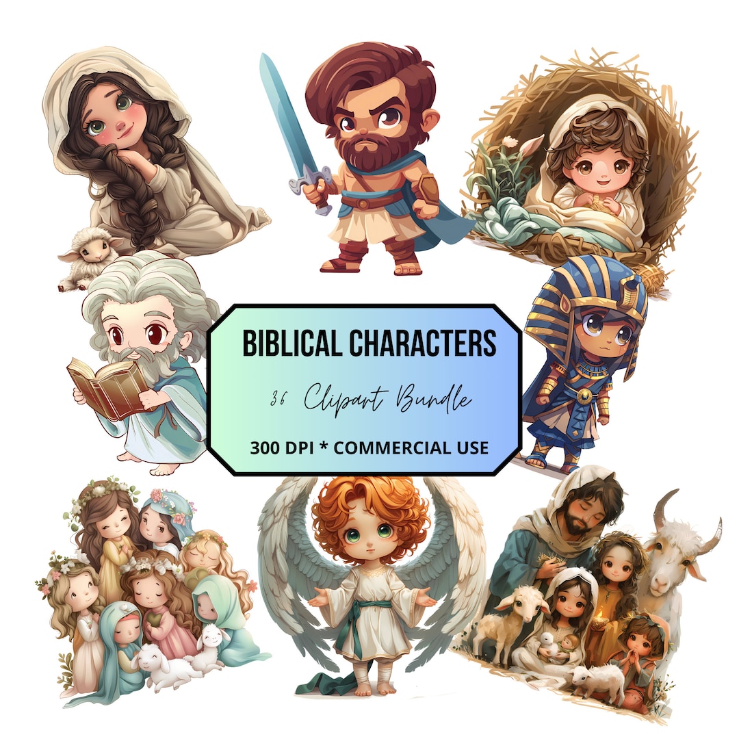 Biblical Characters Clipart, Bible Stories, Biblical People Clip Art ...